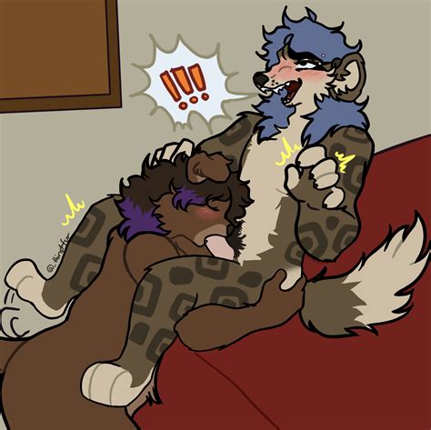 Rule 34 Anthro Ass Butt Grab Canid Canine Duo Eyebrow Piercing Facial