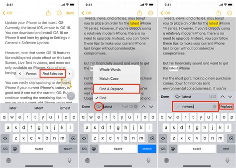 How To Use Find Replace Text In IPhone Notes App