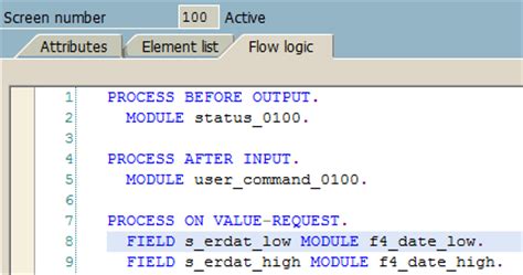 F Search Help On Screen Painter For Date Element