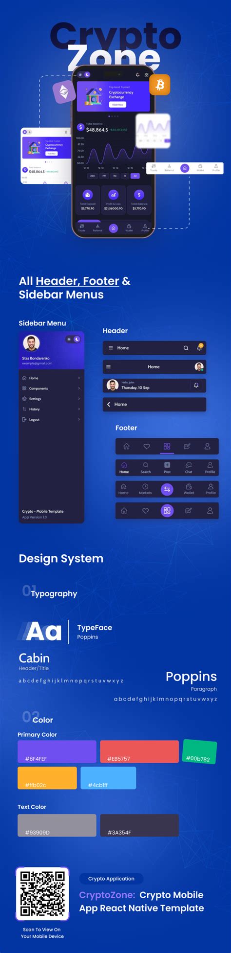 Cryptozone React Native Cryptocurrency Mobile App Template Codemarket