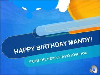 Mandy Birthday Pptx