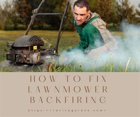 How To Fix Lawn Mower Backfiring: Errors to Avoid - Revive Garden