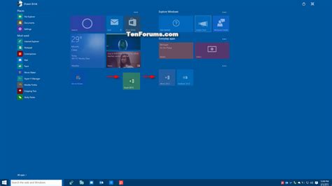 Add Remove And Name A Group Of App Tiles On Start In Windows 10 Tutorials