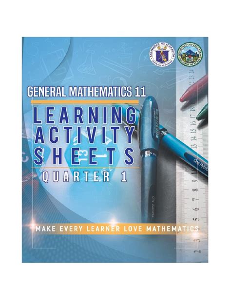 Genmath Learning Activity Sheets Pdf Division Mathematics