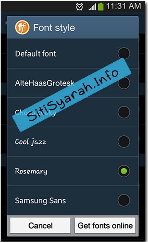 Cara Ganti Font Android Tanpa Root