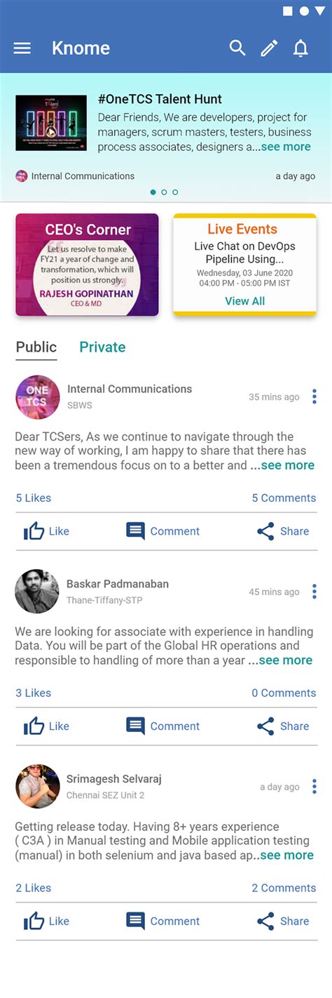 Android Blog App Design Using Adobe XD On Behance