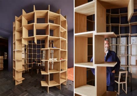 Modular Bookcase System Lets You Build Endless 3d Storage Structures