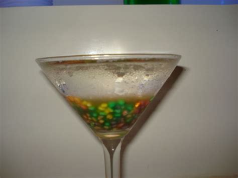 Nerds Martini Cocktail With Colorful Candy Sprinkles