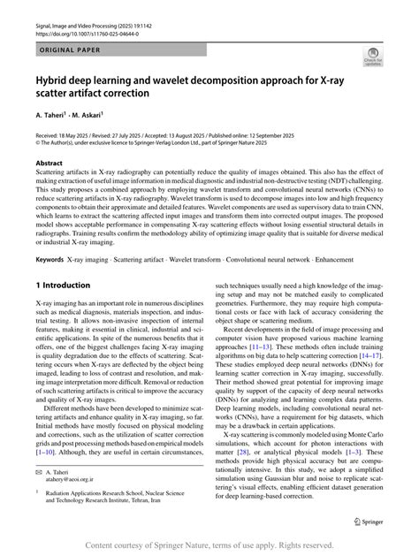 Hybrid Deep Learning And Wavelet Decomposition Approach For X Ray