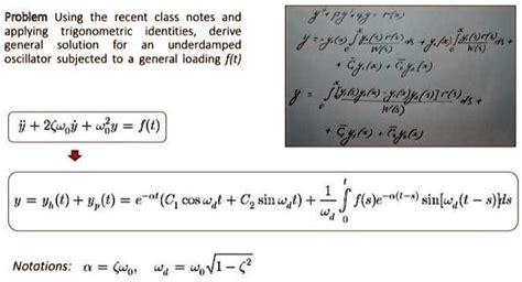 Problem Using The Recent Class Notes And Applying Trigonometric Identities Derive General