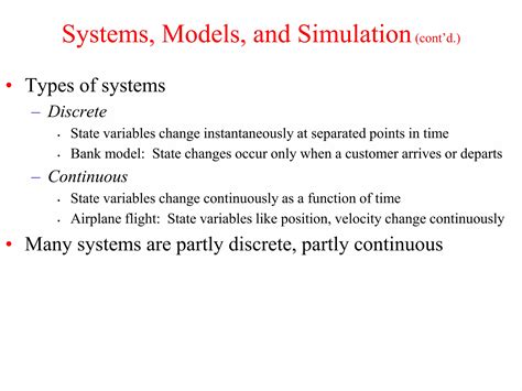 Basics Of Modeling And Simulation Ppt