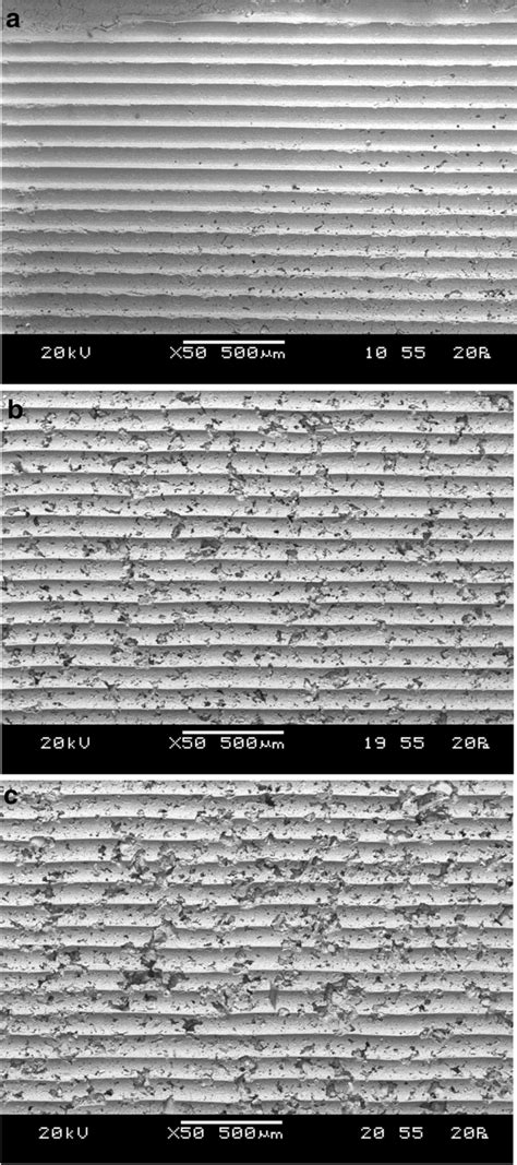 SEM Images Of Shell Surfaces Prepared With ABS Patterns A Download Scientific Diagram