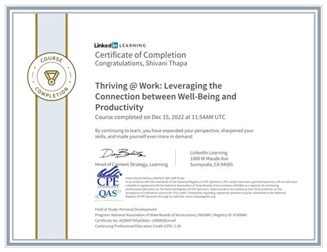 shivani thapa on linkedin certificate of completion