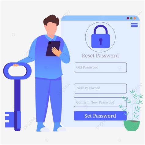 Reset Password To Gain More Secure Account Reset Password Security Png And Vector With