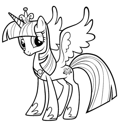 Раскраска Май Литл Пони принцесса Каденс распечатать скачать раскрасить онлайн