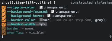 Bug Item With Outline Does Not Display Properly When Inside A List Issue Ionic Team