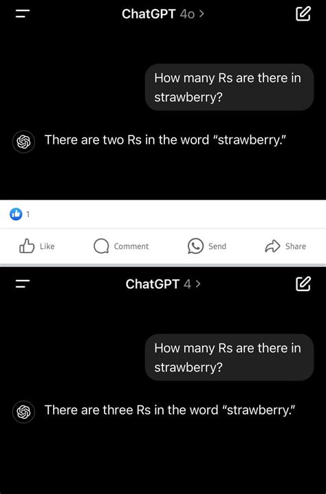 Chatgpt With Gpt 4o Fails At Counting Letters While Gpt 4 Doesn´t Raifailedme