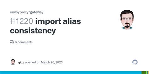 Import Alias Consistency · Issue 1220 · Envoyproxygateway · Github