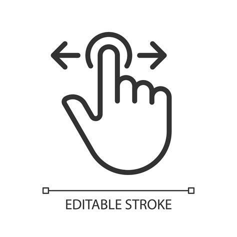 Scrolling Horizontally Pixel Perfect Linear Icon Move Left And Right