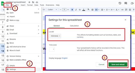 Cara Merubah Format Tanggal Ke Bahasa Indonesia Di Spreadsheet Neicy Techno