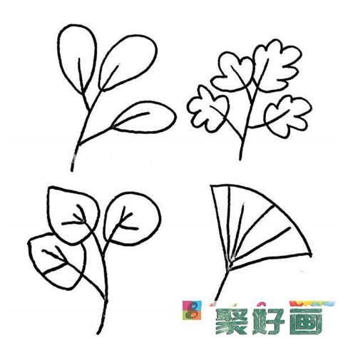 36种树叶的画法简笔画图片怎么画简笔画教程 画好画