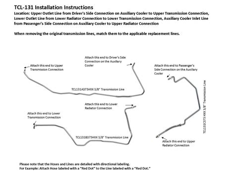 2010 Cadillac Escalade 60l 62l Transmission Cooler Lines Linestogo