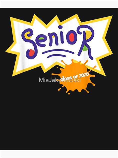 Class Of 2020 Senior 90s Tv Style Graduation For Grad Poster By