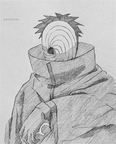 Obito Uchiha Drawing Naruto Shippuden Disegni Di Scarabocchio