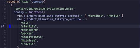 Some Trail Chars On Empty Lines Are Blue Issue Lukas Reineke Indent Blankline Nvim Github