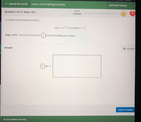 solved save and exit certify lesson 4 5 combining functions
