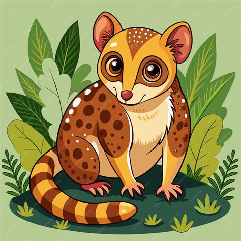 Premium Vector A Cartoon Of A Chipmunk With A White Spot On Its Face