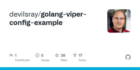 Github Devilsraygolang Viper Config Example