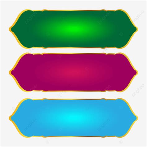 아랍어 럭셔리 황금 이슬람 배너 제목 프레임 무료 벡터 및 그림 세트 아랍어 Luxur 배너 사치 Png 일러스트 및 벡터 에 대한 무료 다운로드 Pngtree