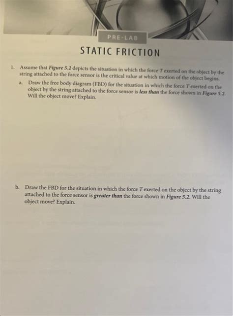 Solved STATIC FRICTION Assume That Figure Depicts The Chegg