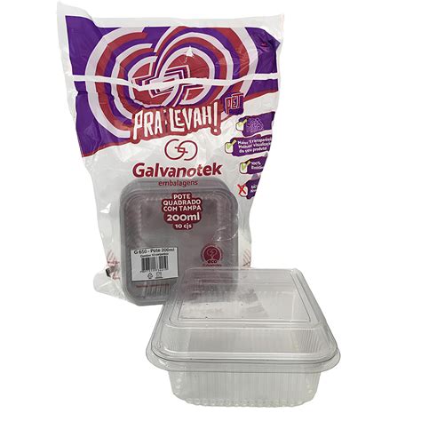 Embalagem Galvanotek G650 Simplific Doce Quadrado 200ml Multpel