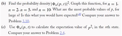Solved Problem 3 34 A Find The Momentum Space Wave