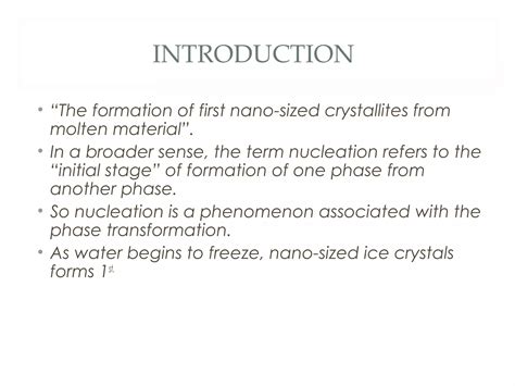 Nucleation And Crystallization Ppt