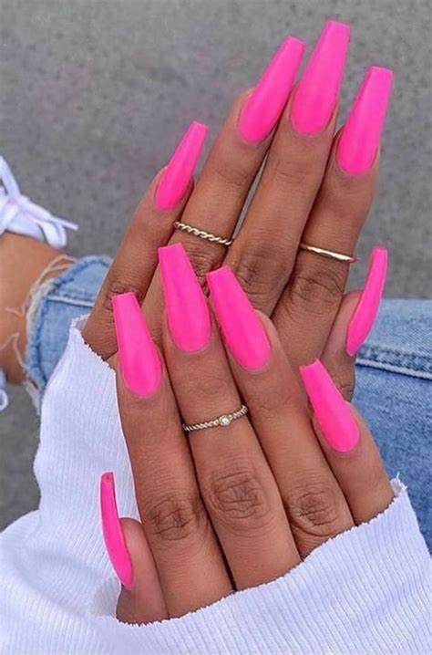 Pin By Gretchen Emily On Coffin Nails Designs Gel Nails Pink Nails