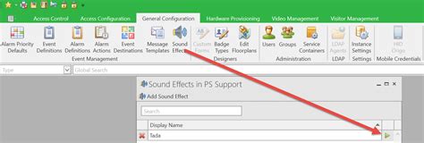 Access Expert Sound Effect Wav File Not Playing When Alarm Triggered