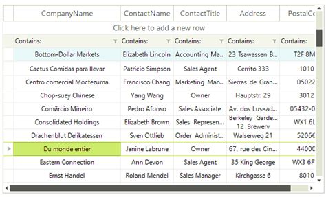 Pinned Rows Radvirtualgrid Telerik Ui For Winforms