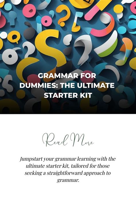 Grammar For Dummies The Ultimate Starter Kit