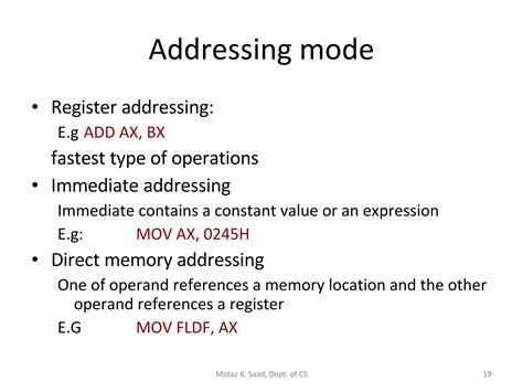 Assembly Language Lecture 4 Ppt