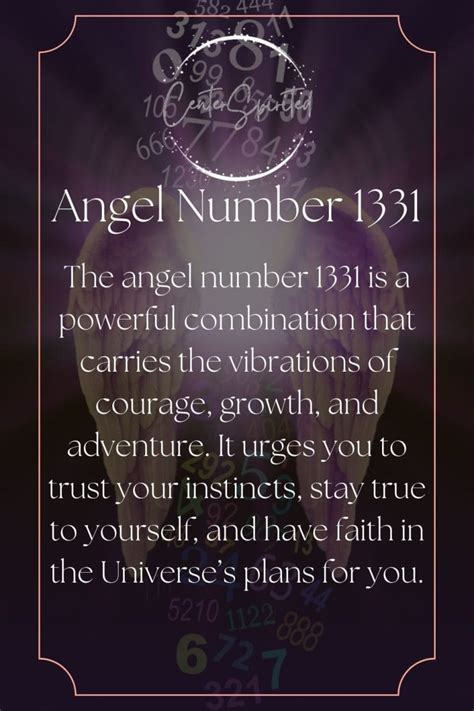 Angel Number 1331 Meaning Symbolism And Significance