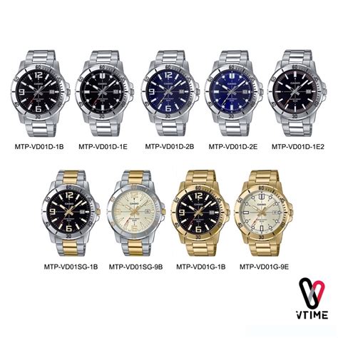 Casio รุ่น Mtp Vd01d 1b Mtp Vd01d 1e Mtp Vd01d 2b Mtp Vd01d 2e Shopee Thailand