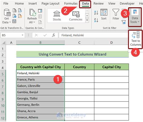 How To Split Column In Excel By Comma 8 Quick Methods Exceldemy
