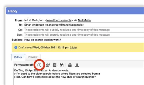 100 Search The Knowledgebase While Replying To Mail Using