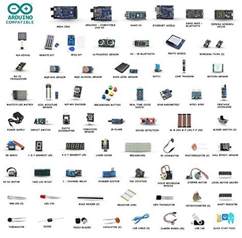 Gar Monster Starter Kit For Arduino Uno Mega Nano Complete Advanced