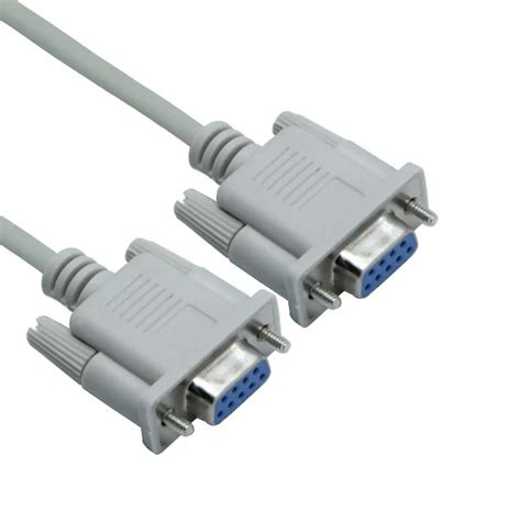 db9f ~ db9f 9 핀 암 암 db9 커넥터 직렬 널 모뎀 케이블 rs232 rs 232 연장 케이블 9핀 어댑터 케이블