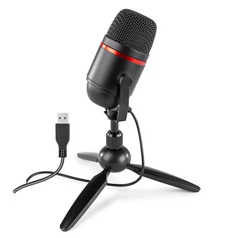 Usb Microphone With Stand Power Dynamics Pcm100