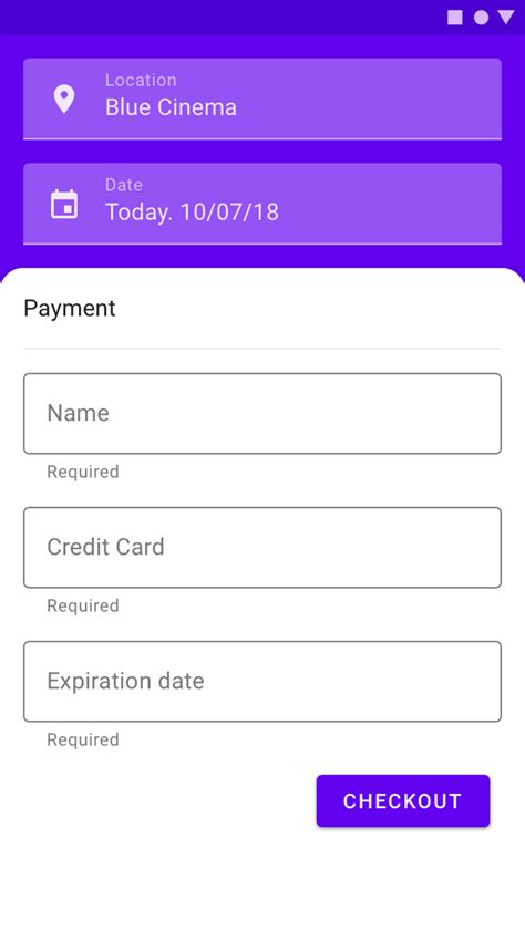 Forms Android Material Design Should Text Field And Button Have Same
